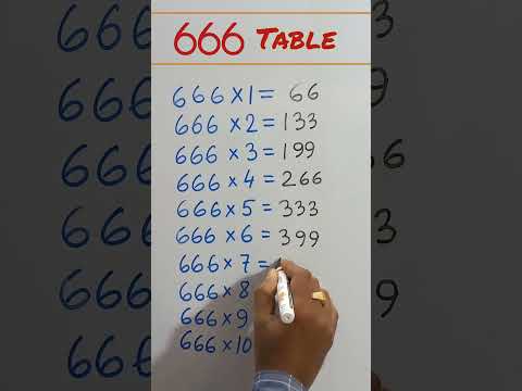 666 Table #shorts