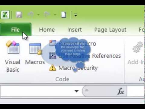 How to locate VBA Editor (Visual Basic for Applications) in Excel
