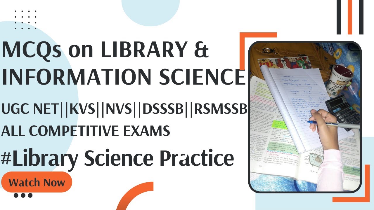 Library & Information Science MCQs||Practice Test-1||NVS, KVS, DSSSB