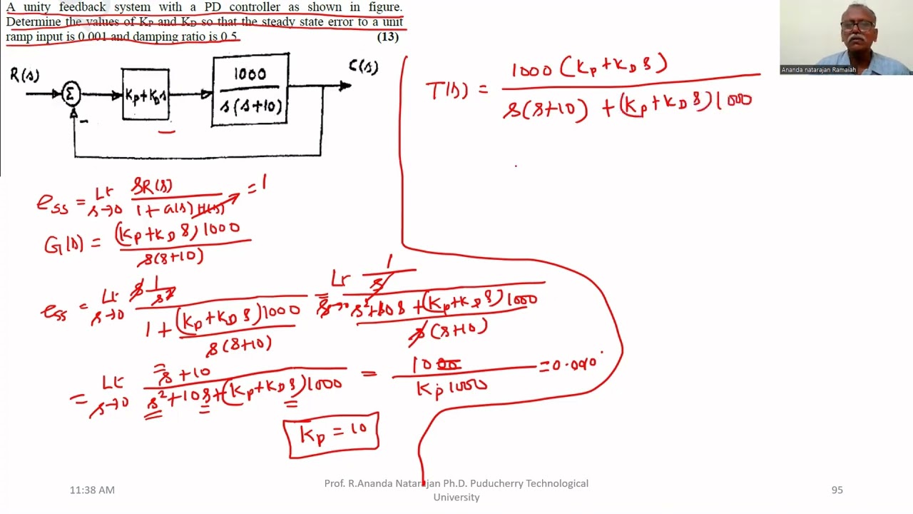 2.8 A problem on PD controller