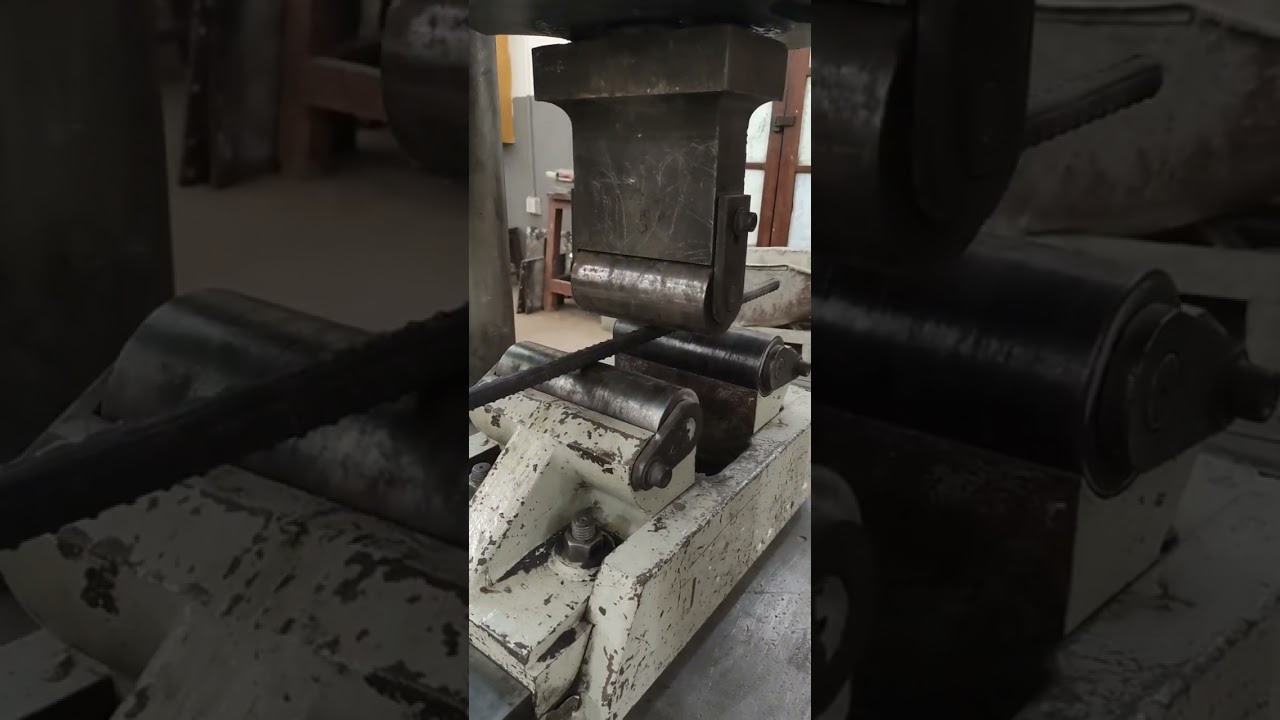 Bend test on Steel Rebar