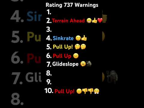 Rating 737 Warnings!! ๐๐ #aircraft #aviation #flying #funny #meme #rating