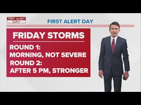 First Alert Forecast | First Alert Day issued for risk of severe storms and soaking rain