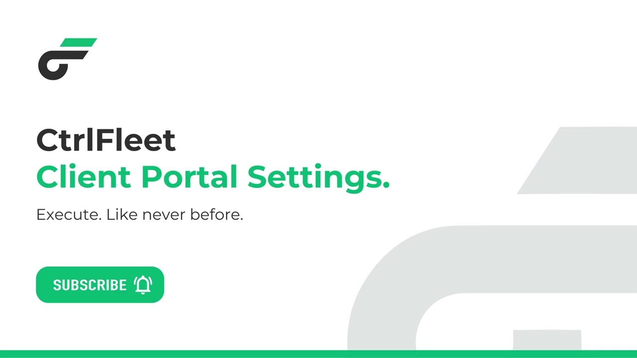 CtrlFleet Customer Portal Settings Feature Highlight.
