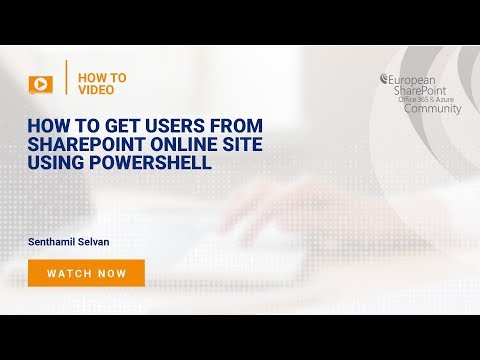 How to get Users from SharePoint Online Site Using PowerShell