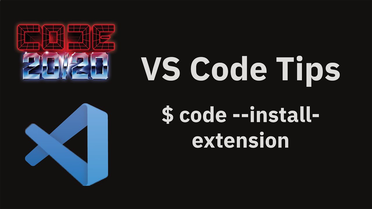 VS Code tips — Installing extensions from the command line using --install-extension