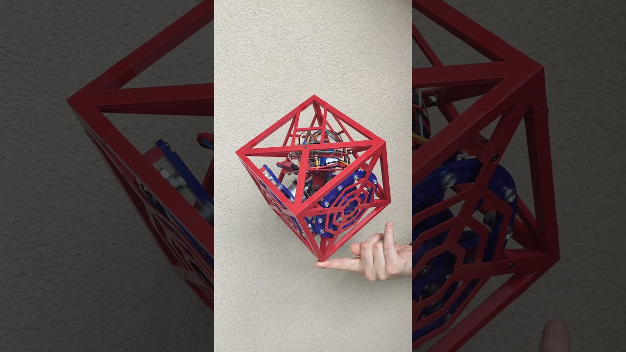 Reaction wheel cube (3D printed, open source)
