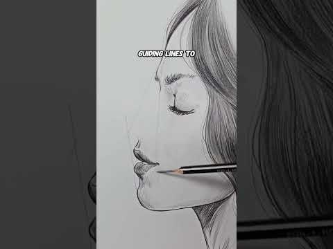 Simple Way to Draw the nose #howtodraw #drawingtutorial