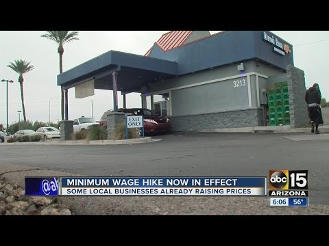Arizonans already feeling effects of minimum wage hike