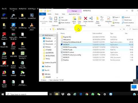 FAIL TO RUN IP UTILITY
