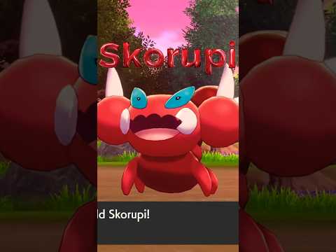 Shiny Skorupi Appears in Pokémon Sword! #shinyhunting #pokemonsword #shinyrace #shinypokémon