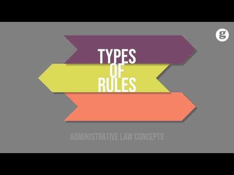 Types of Rules