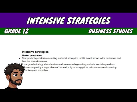 Intensive Strategies | Grade 12 Business Studies
