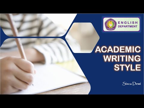 Academic Writing Style for Students