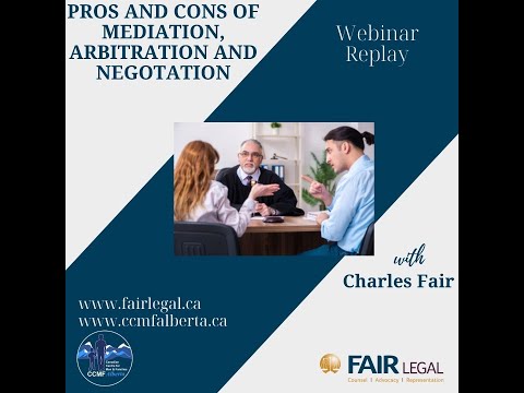 Pros and Cons of Mediation, Arbitration and Negotiation