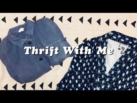 THRIFT WITH ME Flea Market VINTAGE KIMONO, CHORE COAT, SHIBORI MUDCLOTH & WICKER!!! | Tiny Acorn