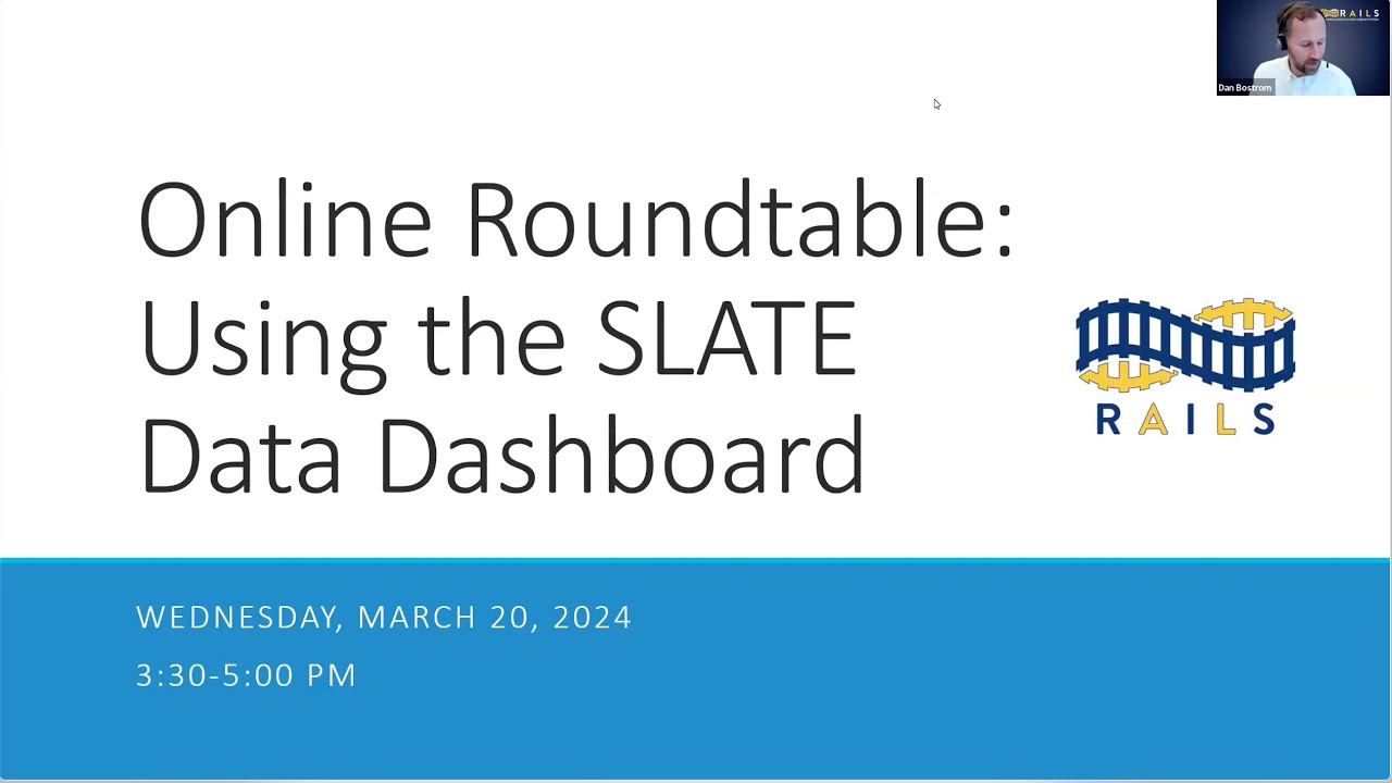 Using the SLATE Data Dashboard
