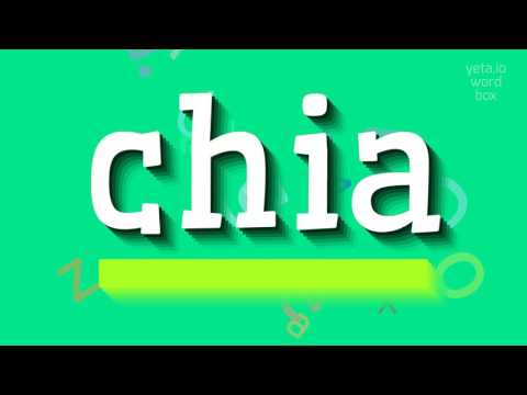 How to say "chia"! (High Quality Voices)