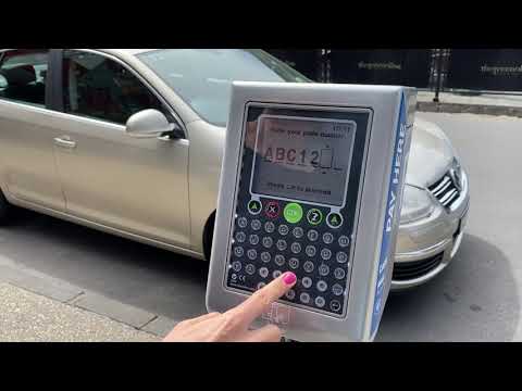 Pay by Plate smart parking meters