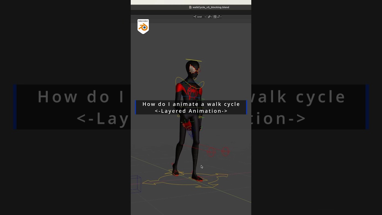 How do I animate a walk cycle #animation #blender #blender3d #blendertutorial