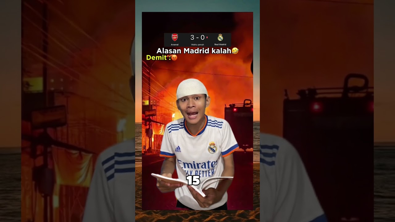 menunggu leg 2 madrid vs arsenal #meme #madridista #arsenal #bola
