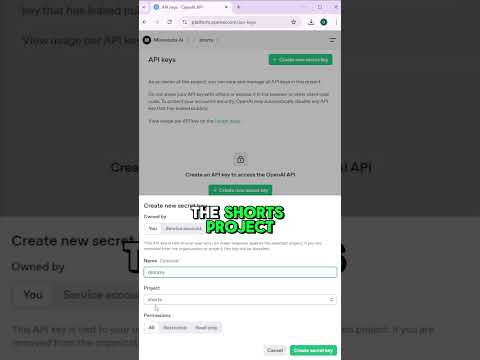 Get OpenAi API Keys #openai