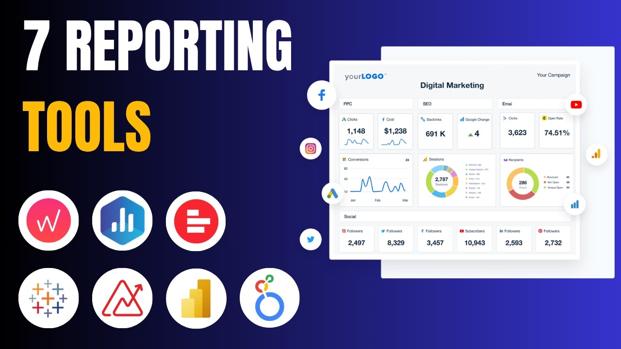 7 Best Reporting Tools 2026: Client Reports, Dashboards, BI & Data Connectors