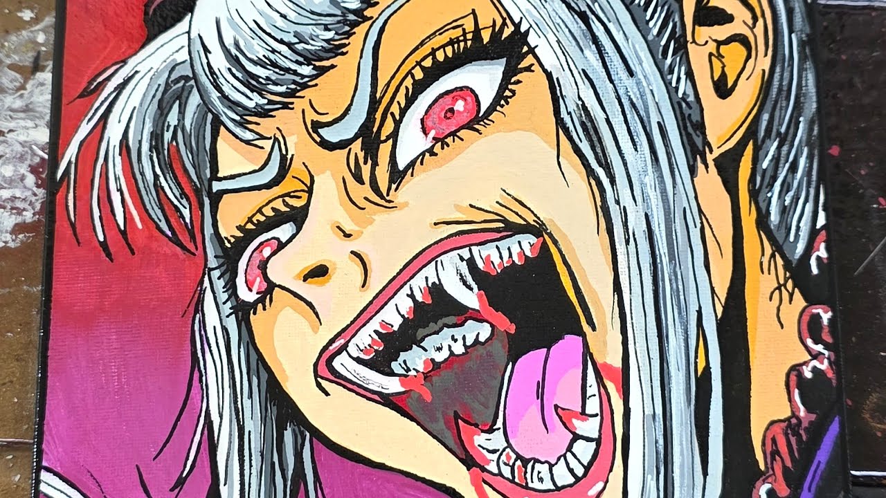 Shalltear Bloodfallen Overlord Painting LIVE #Overlord #ShalltearBloodfallen #KeithWahlArt