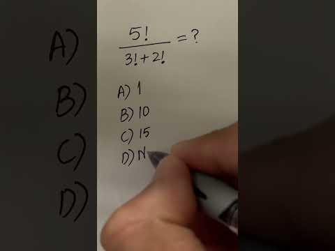 Factorial Math Simplification #factorialnotation #factorials #divisiontricks #themathscholar23 #sat