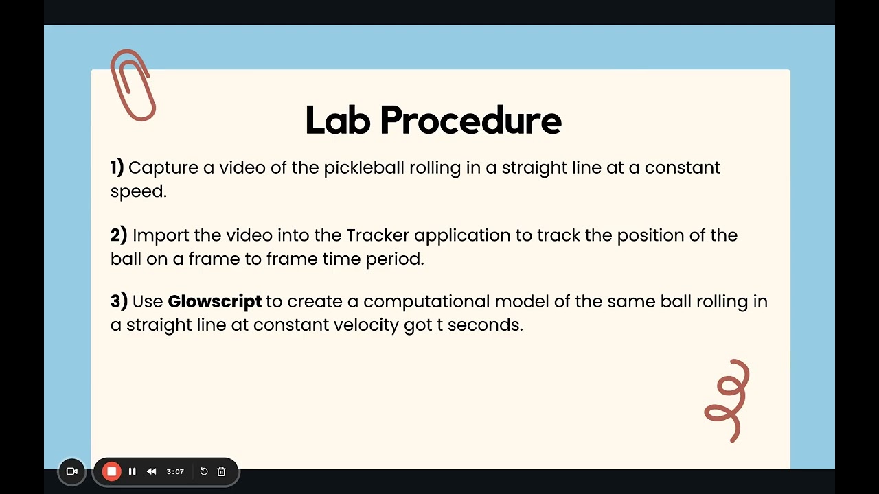 Georgia Tech PHYS 2211 Lab 1: Constant Velocity