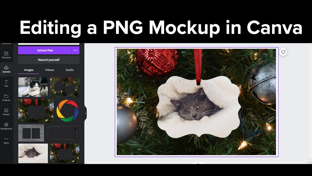 Canva Tutorial - Transparent PNG Mockup
