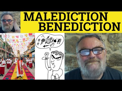 🔵 Malediction Meaning - Benediction Definition - Malediction Examples Nouns Malediction Benediction