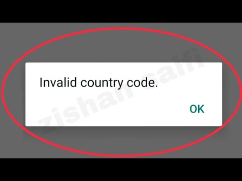WhatsApp Fix Invalid Country code. problem solve