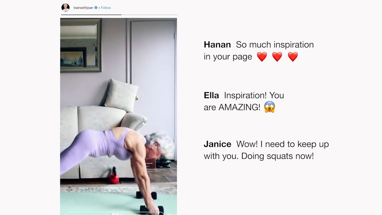 Train with Joan - Instagram - Community Voices - About