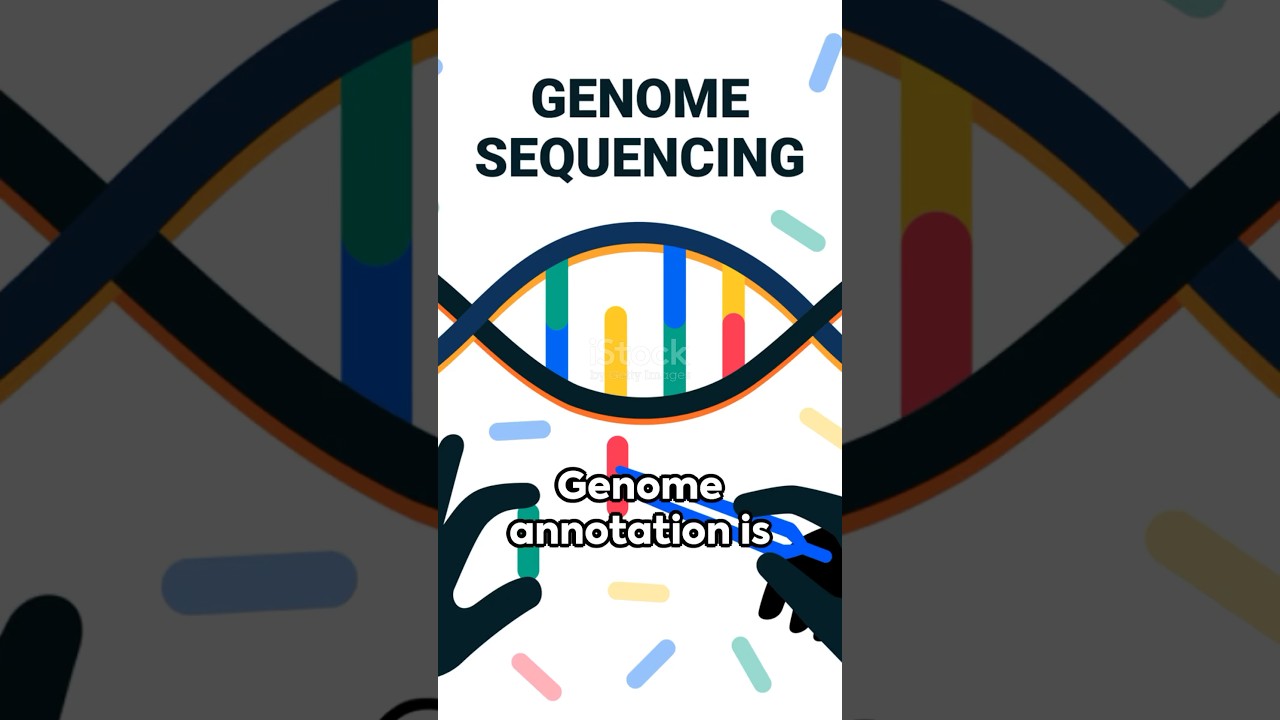 Genome sequencing and Genome annotation #shorts