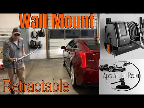 Wall Mounted And Retractable Vacuum Cleaner With Remote!!! From Giraffe Tools!!