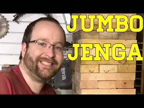 How to Make a Giant Jenga Set out of 2x4s - Scrap 2x4 project