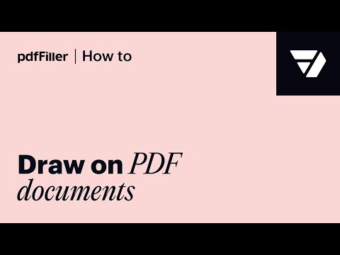 How to Draw on a PDF with pdfFiller