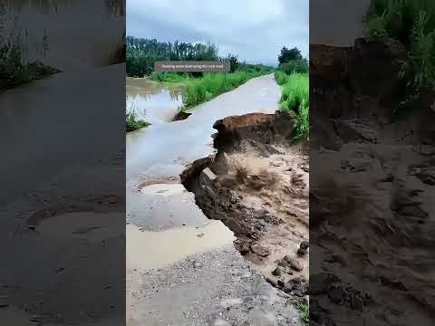 Solution : Install Culvert Pipes Under The Road Avoiding Being Ruined By Flooding !