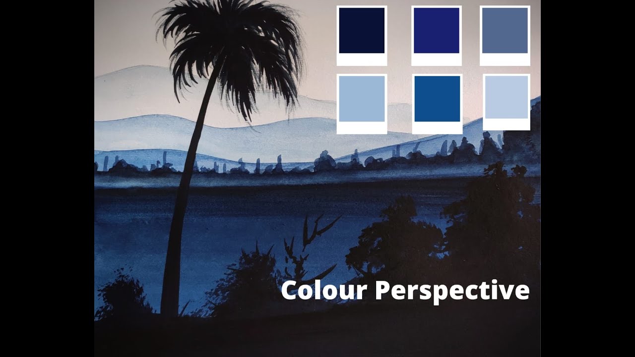 Colour Perspective || Scenery Painting 🎨 || Easy Watercolour Composition  🌆