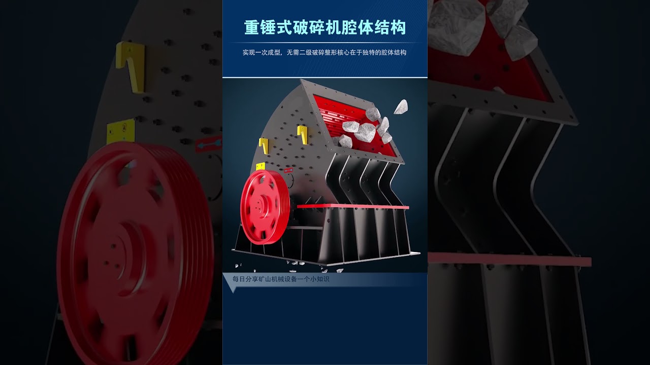 Internal structure of hammer crusher cavity and crushing function principle