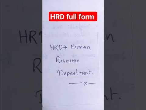 HRD full form ll what is the full form of HRD ll Important Full form ll #fullform #shorts #viral