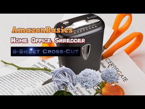 AmazonBasics 8-Sheet Cross-Cut Paper and Credit Card Home Office Shredder Review
