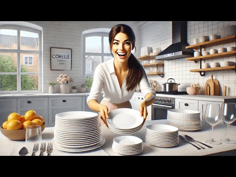 🍽️ Corelle Vitrelle 18-Piece Service for 6 Dinnerware Set | Best Correlle Dish Set 🍽️
