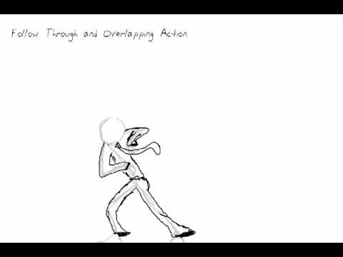 Animation Training - Follow Through and Overlapping Action
