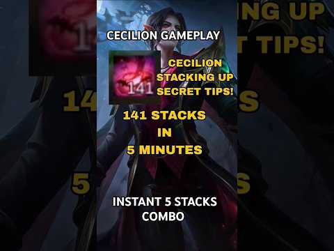 Tips And Tricks To Stack Faster In Cecilion #mlbb #mobilelegends