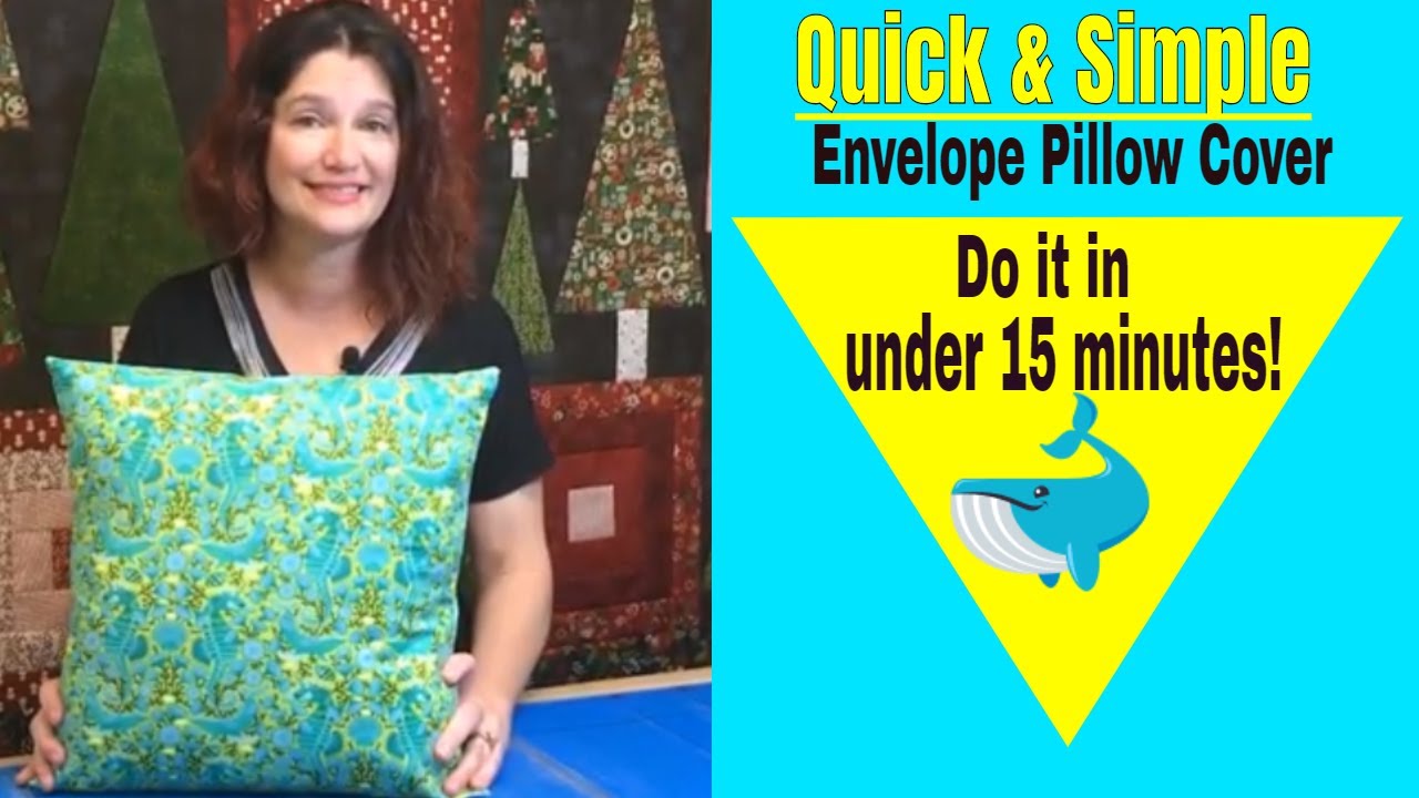 Envelope Pillow Cover Tutorial- Quick & Simple