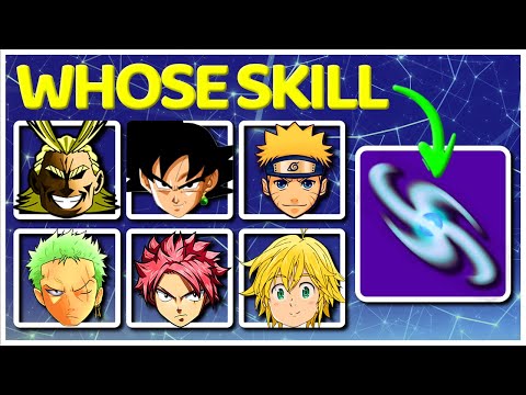 Anime ICONIC Skill Quiz | Guess the Character by Ability Name 😲🎲