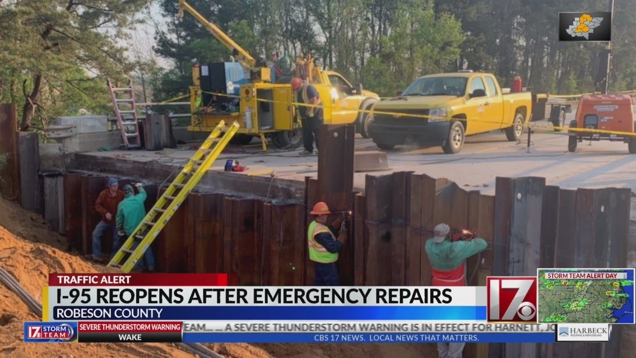 I-95 reopens after emergency repairs