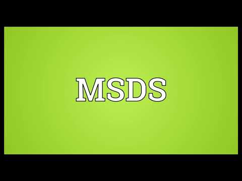 MSDS Meaning